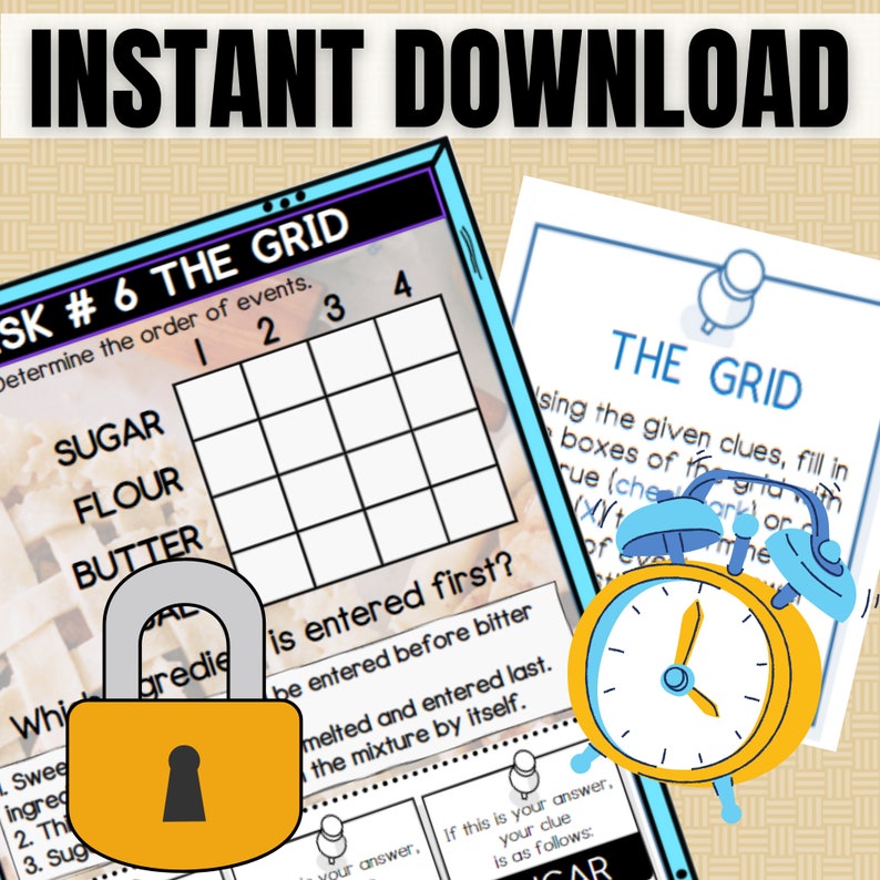 Pi Day Escape Room for Kids, Printable Escape Room Kit, Escape Room at ...