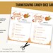 Thanksgiving Candy Dice Game, Printable Thanksgiving Games, Family ...