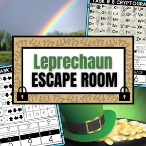 Printable Escape Room for Kids, St Patricks Day Escape Room Kit, Escape ...