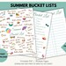 Summer Bucket List Bundle, Printable Kids Activities, Family Bucket ...