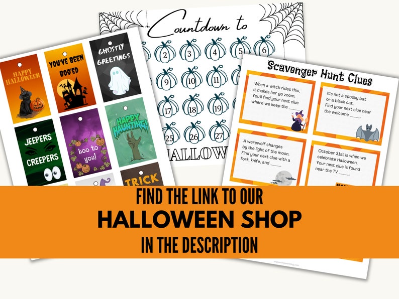 Printable Halloween Bingo Cards | 30 Halloween Bingo Cards | Halloween ...