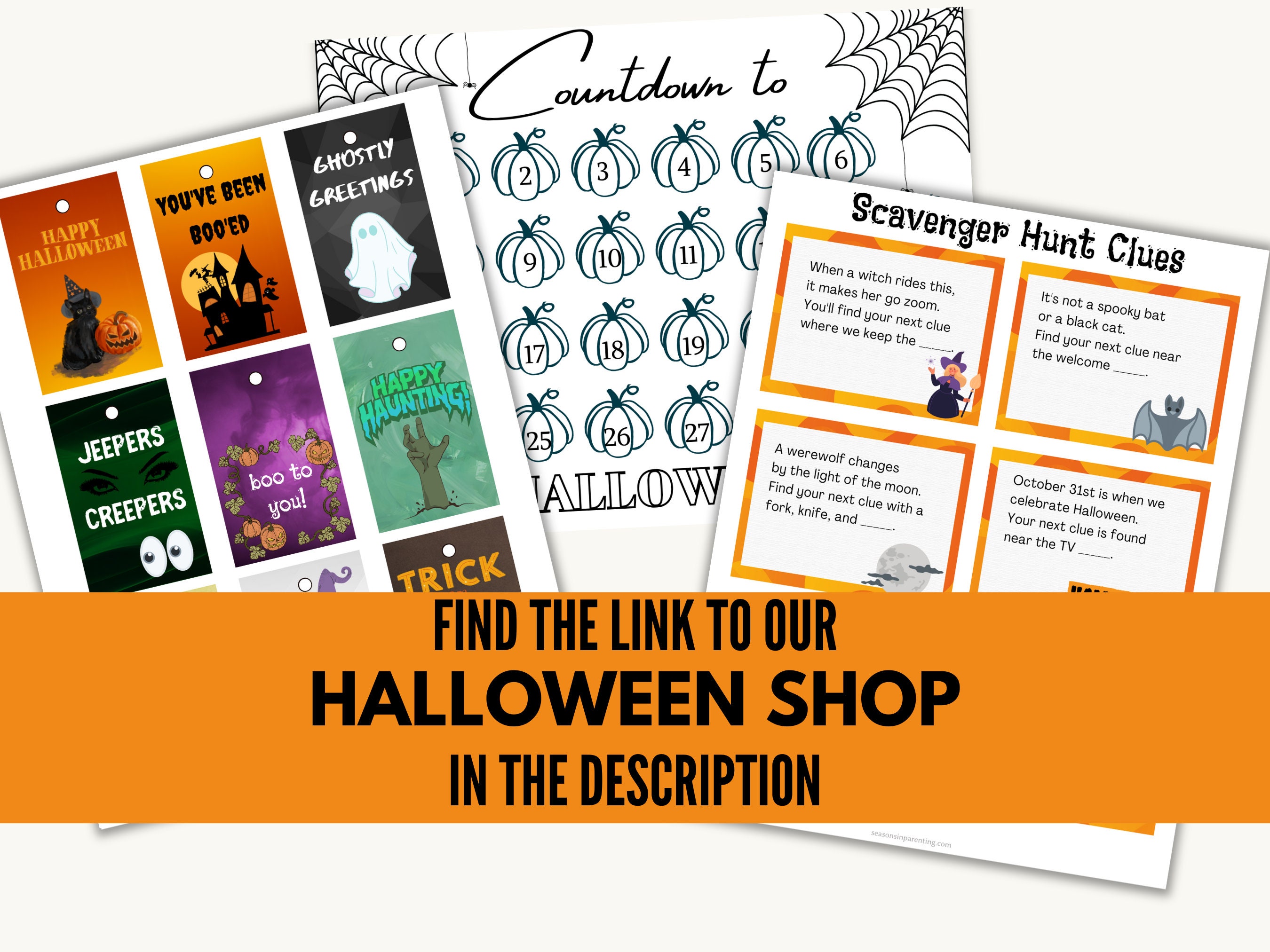 Printable Halloween Bingo Cards | 30 Halloween Bingo Cards | Halloween ...