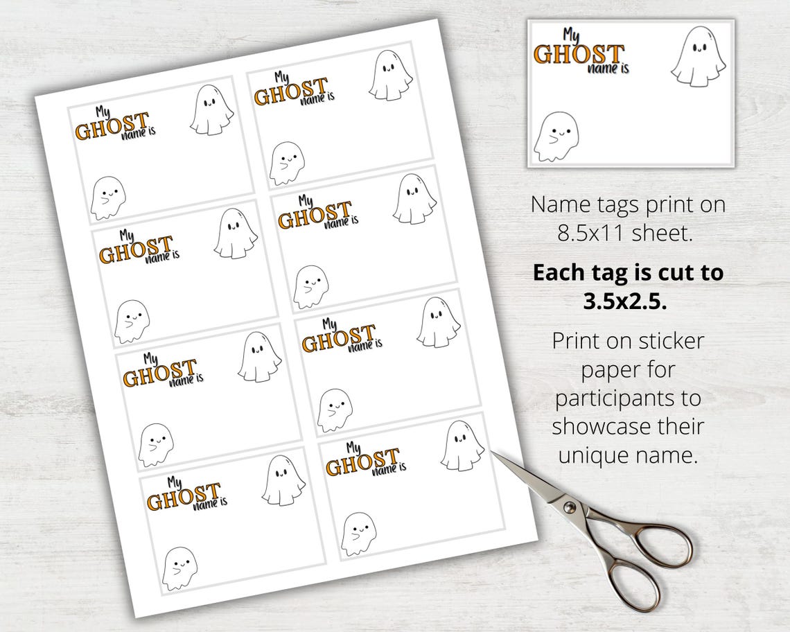 Ghost Name Game Printable, What's Your Ghost Name Game, Name Generator ...