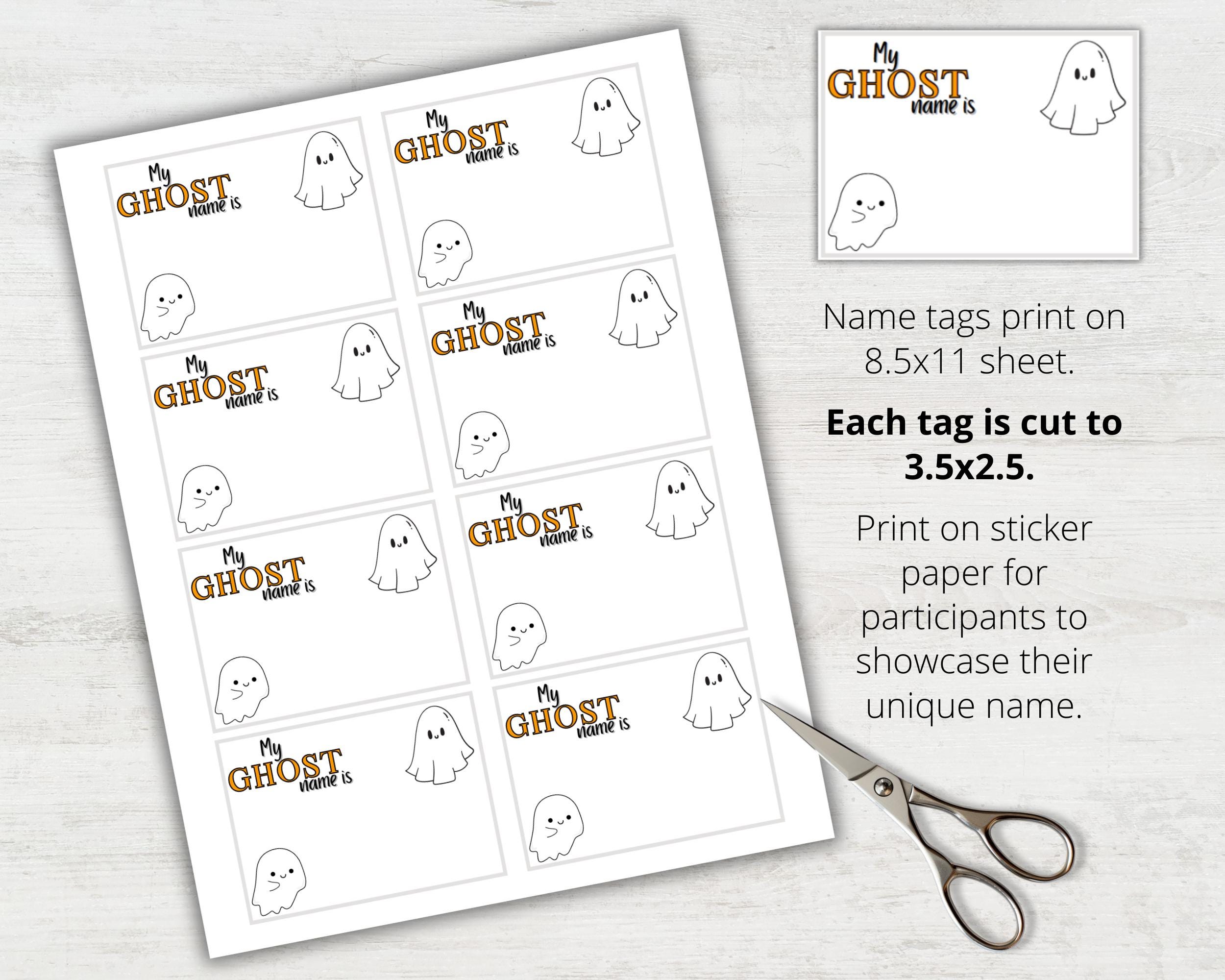 Ghost Name Game Printable, What's Your Ghost Name Game, Name Generator ...