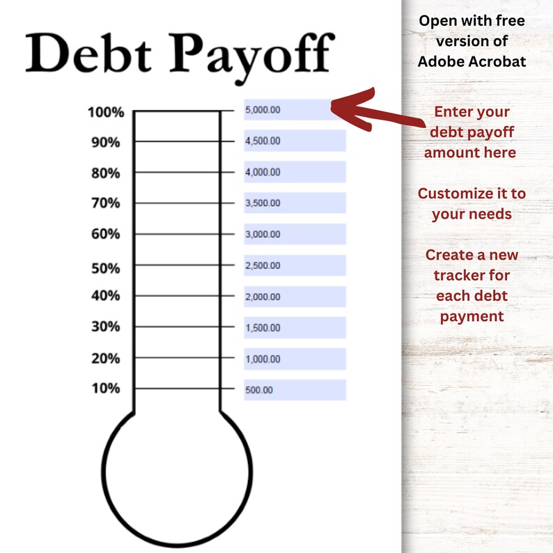 Debt Payoff Tracker, Debt Payment Tracker, Debt Tracker, Debt Payoff ...