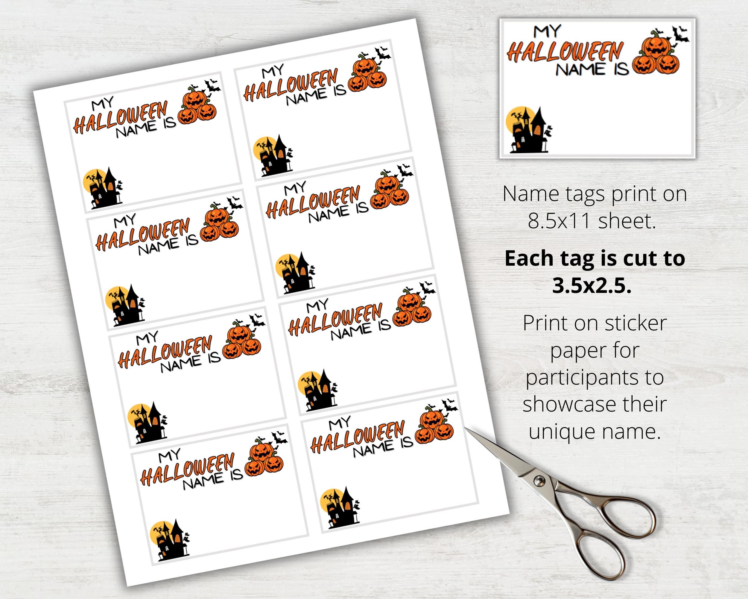 Halloween Name Game Printable, What's Your Halloween Name Game, Name ...