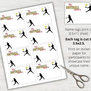 Softball Name Game Printable, What's Your Softball Name Game, Name ...