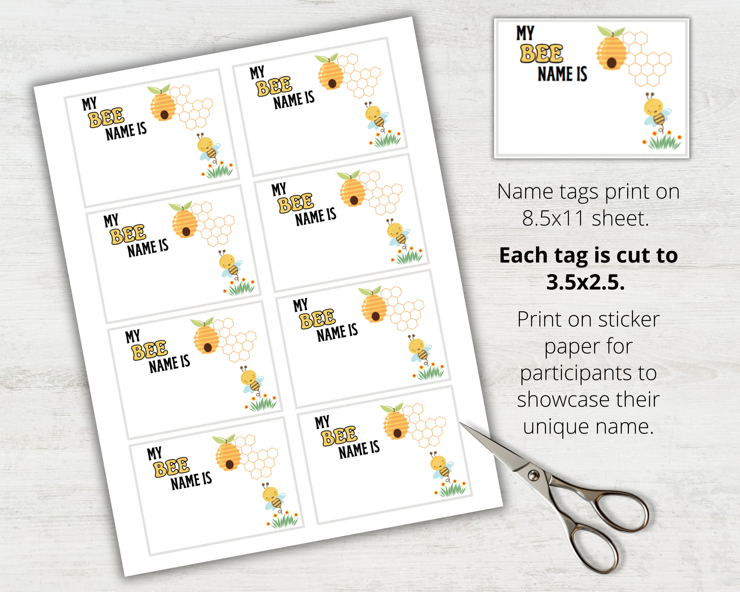 Bee Name Game Printable, What's Your Bee Name Game, Name Generator Game ...