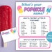 Popsicle Name Game Printable, What's Your Popsicle Name Game, Name ...