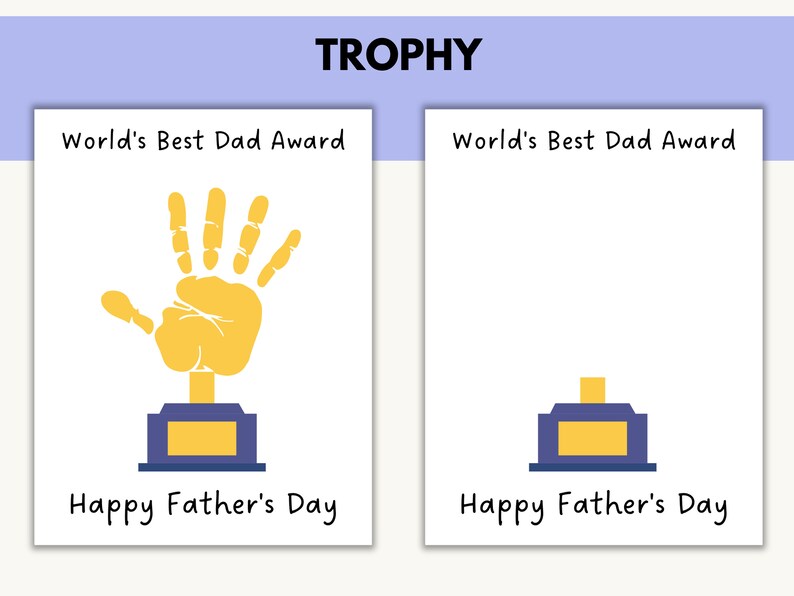 Happy Father's Day Handprint Art, Handprint Craft, First Father's Day ...