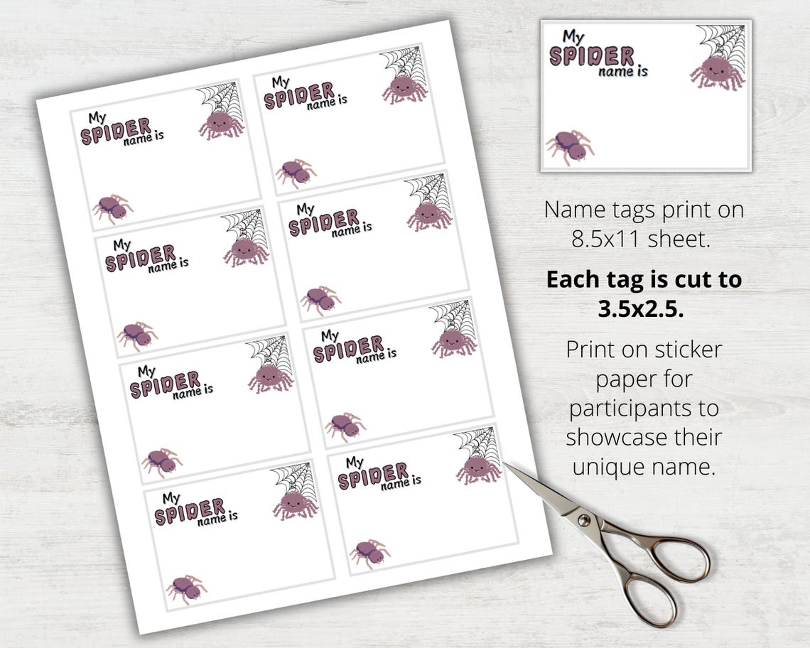 Spider Name Game Printable, What's Your Spider Name Game, Name ...