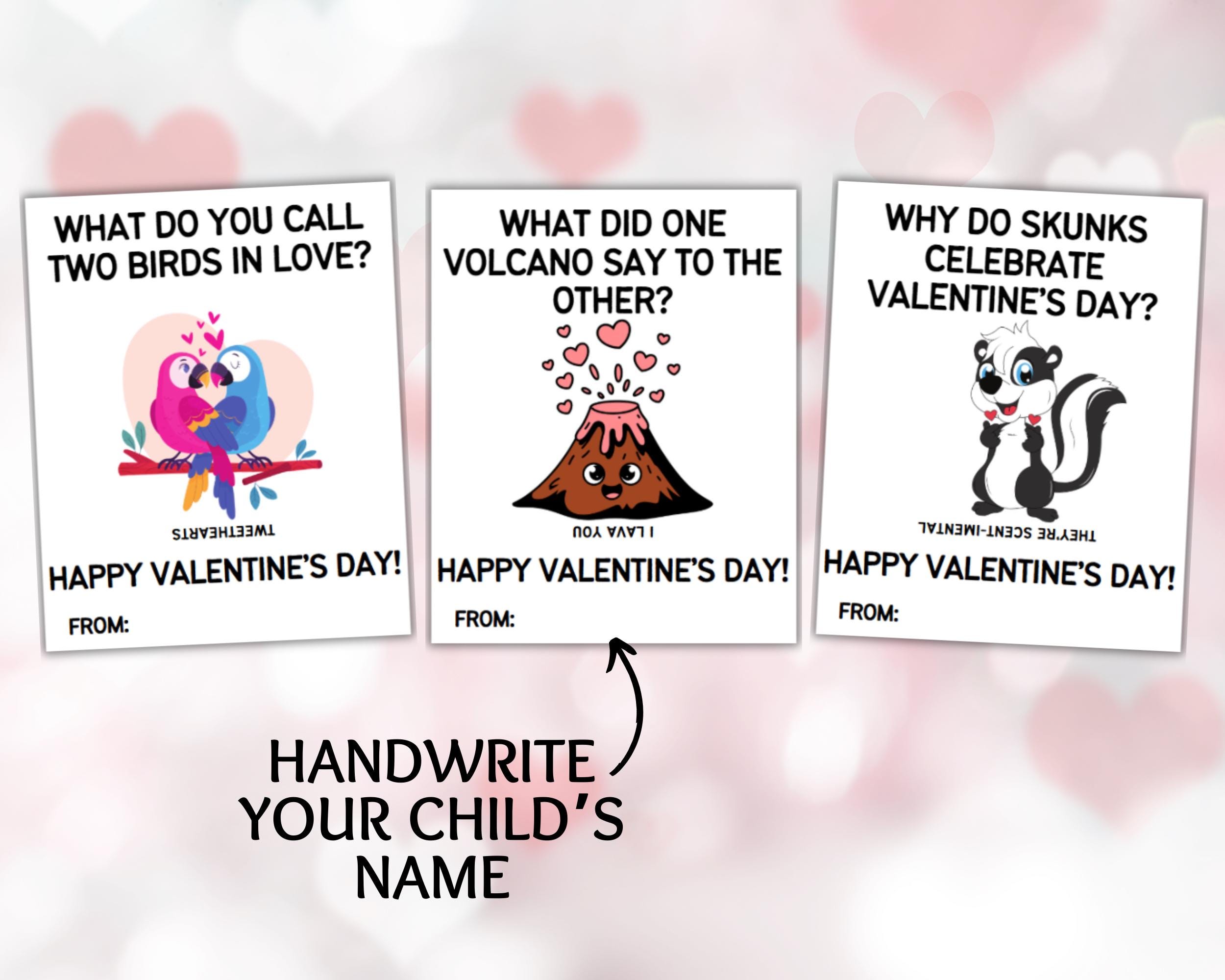 Joke Valentine Cards, Funny Valentine Card, Classroom Valentine Day ...