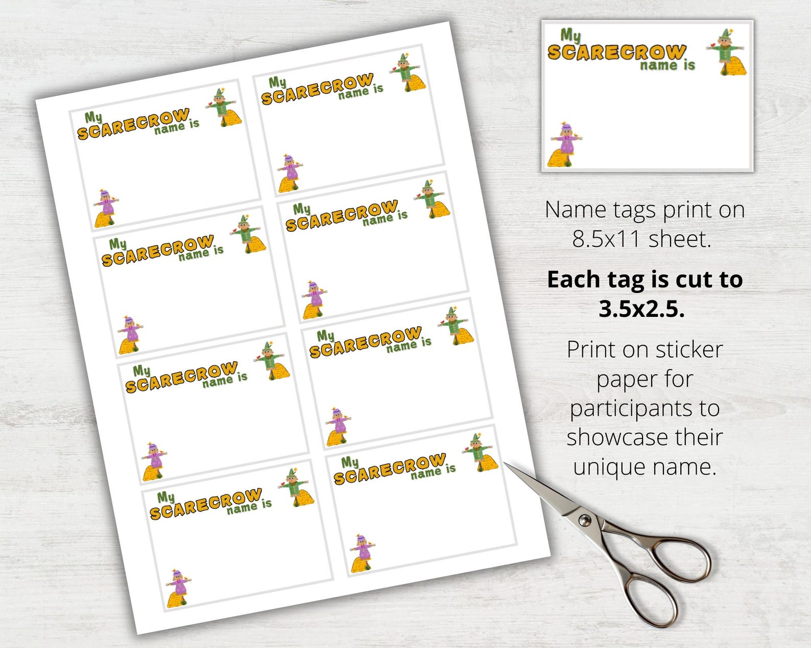Scarecrow Name Game Printable, What's Your Scarecrow Name Game, Name ...