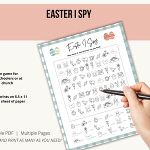 Easter I Spy Game, I Spy Printable, Easter Ideas, Christian Games ...