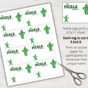 Pickle Name Game Printable, What's Your Pickle Name Game, Name ...