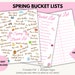 Spring Bucket List Bundle, Printable Kids Activities, Family Bucket ...