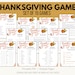 Thanksgiving Games Printable Bundle | Thanksgiving 15 Game Bundle ...