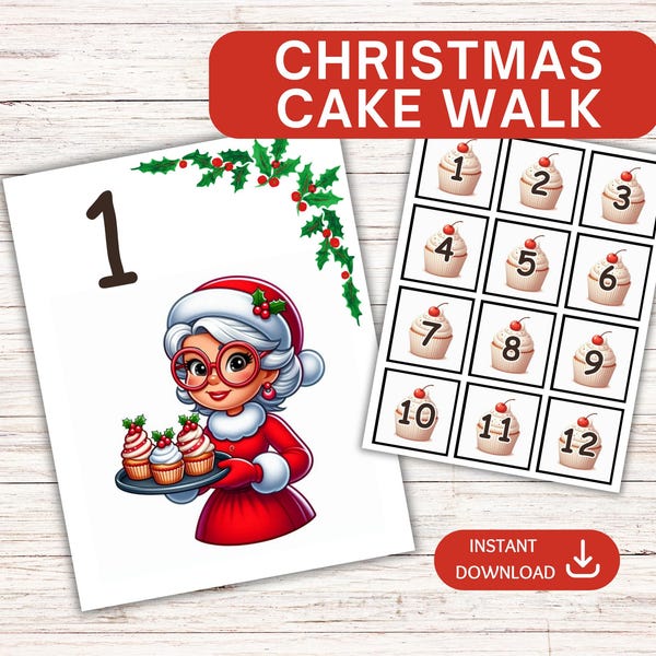 Cake Walk Numbers - Etsy