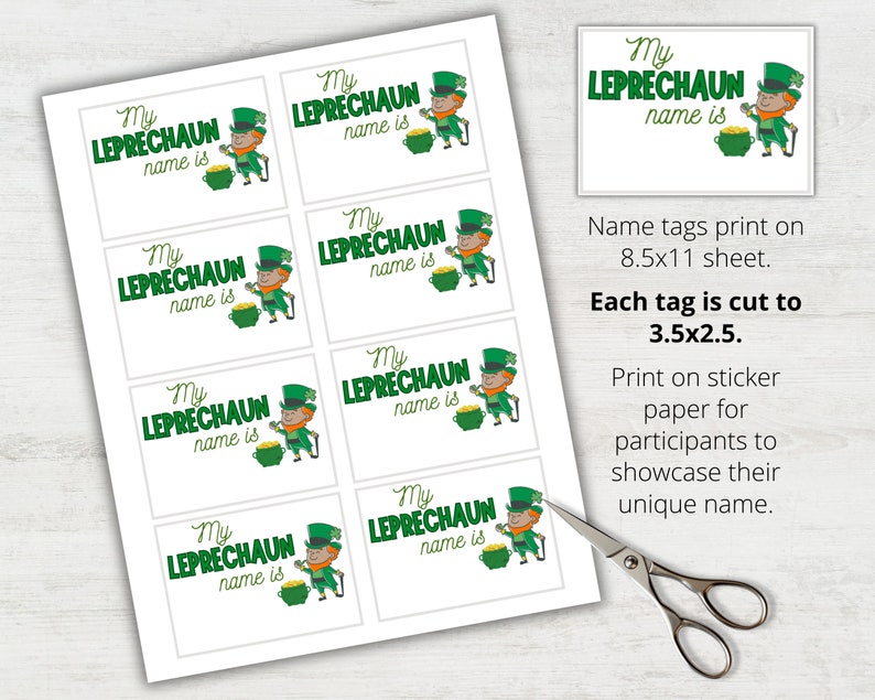 Leprechaun Name Game Printable, What's Your Leprechaun Name Game, Name ...