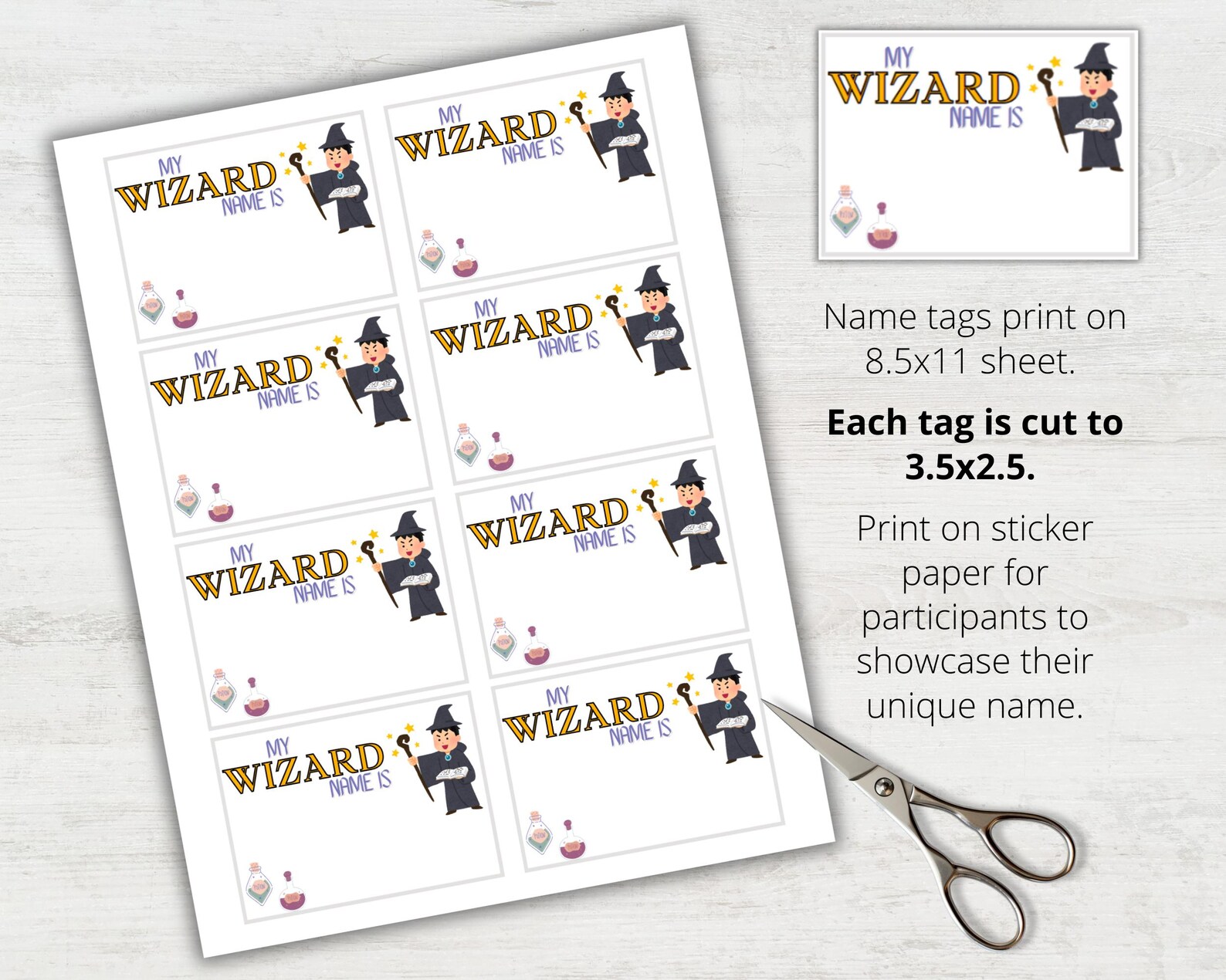 Wizard Name Game Printable, What's Your Wizard Name Game, Name ...