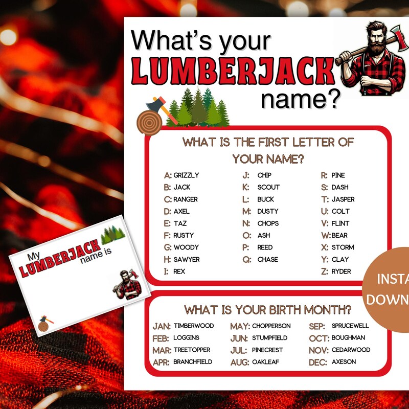 Lumberjack - Etsy