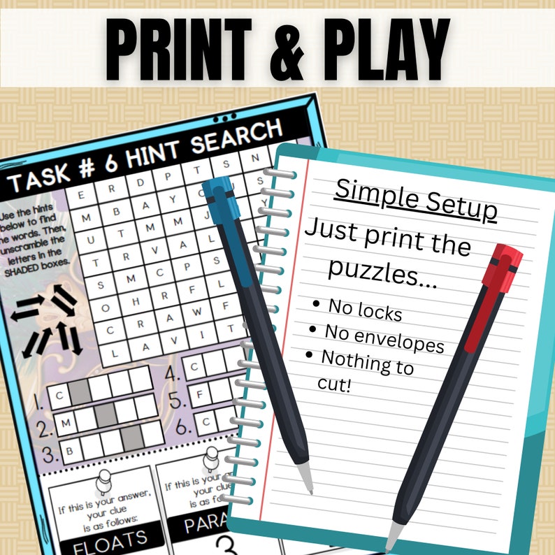 Mardi Gras Escape Room for Kids, Printable Escape Room Kit, Escape Room ...