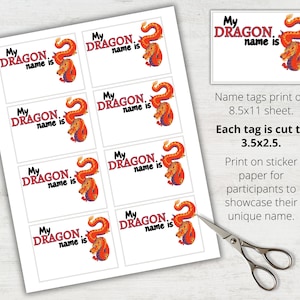 Dragon Name Game Printable, What's Your Dragon Name Game, Name ...