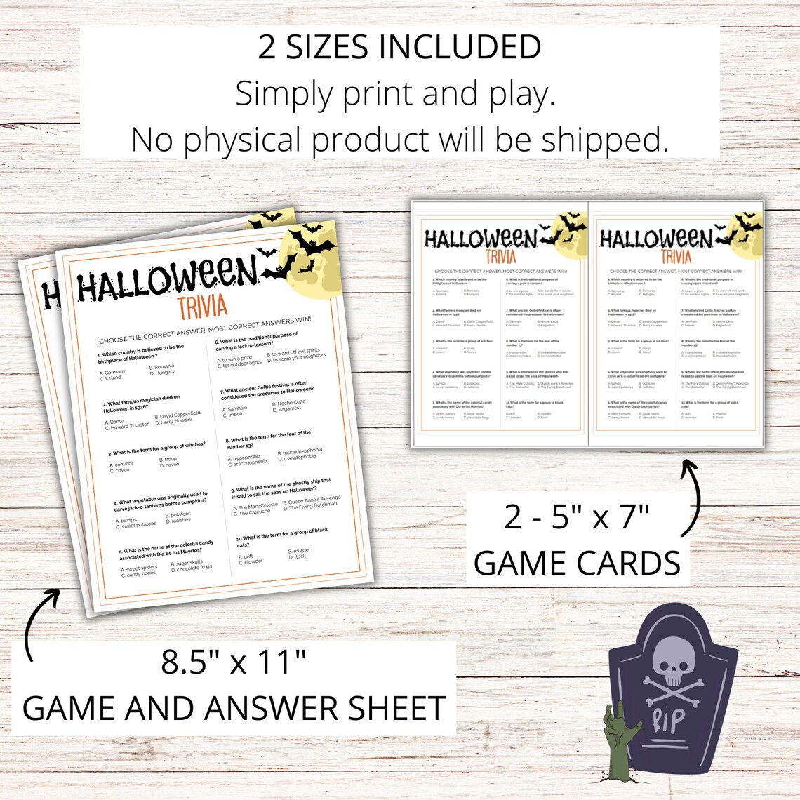 Halloween Trivia Games for Kids, Trivia Questions, Halloween Activities ...