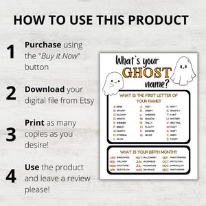 Ghost Name Game Printable, What's Your Ghost Name Game, Name Generator ...