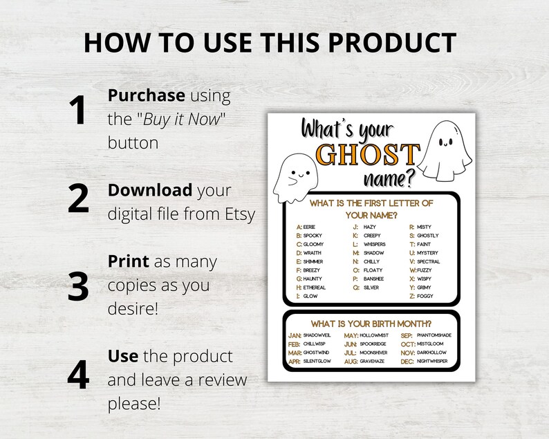 Ghost Name Game Printable, What's Your Ghost Name Game, Name Generator ...