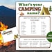 Camping Name Game Printable, What's Your Camping Name Game, Name ...