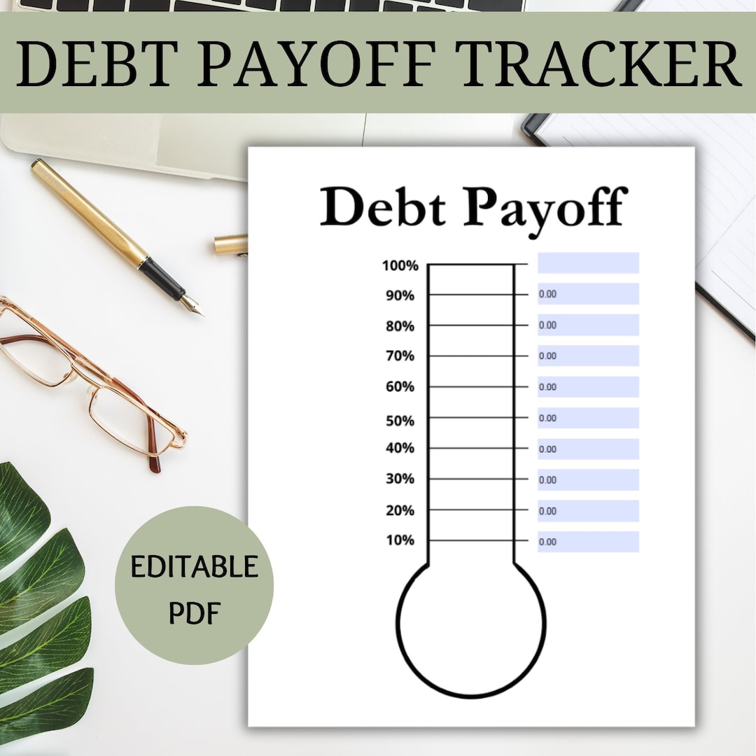 Debt Payoff Tracker, Debt Payment Tracker, Debt Tracker, Debt Payoff ...