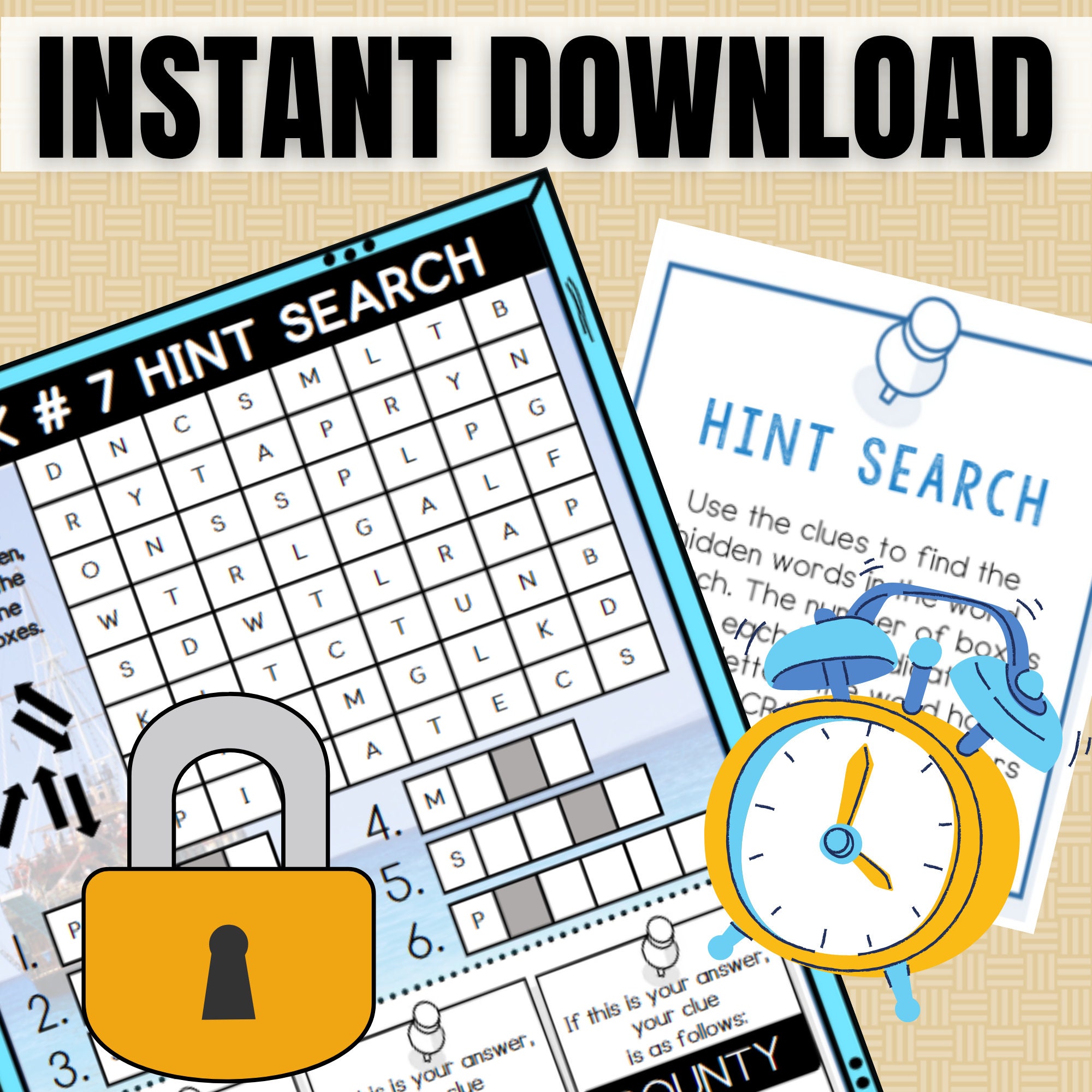 Pirate Ship Escape Room for Kids, Printable Escape Room Kit, Escape ...