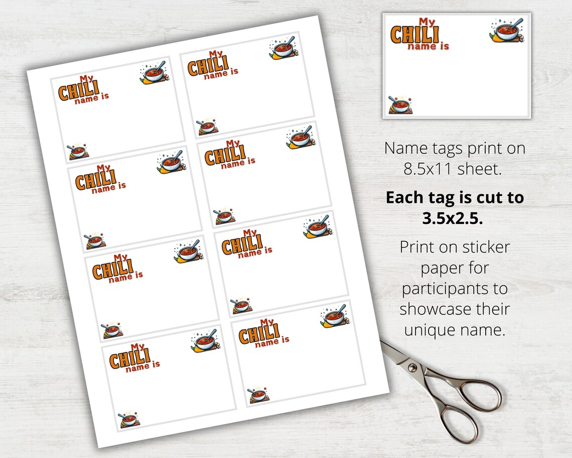 Chili Name Game Printable, What's Your Chili Name Game, Name Generator ...