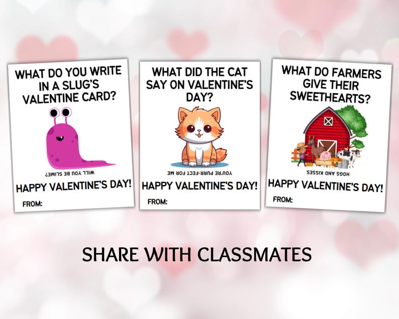Joke Valentine Cards, Funny Valentine Card, Classroom Valentine Day ...