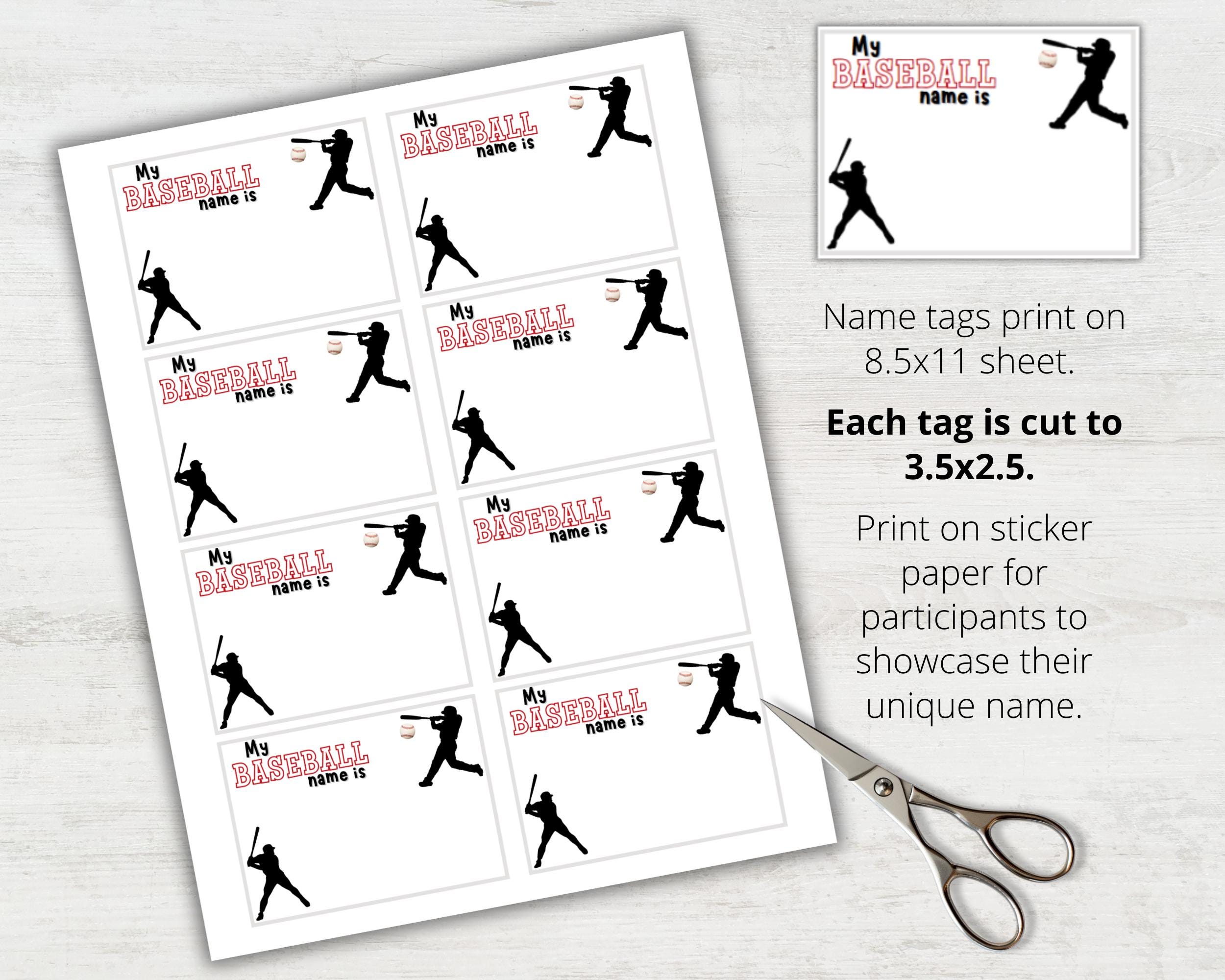 Baseball Name Game Printable, What's Your Baseball Name Game, Name ...