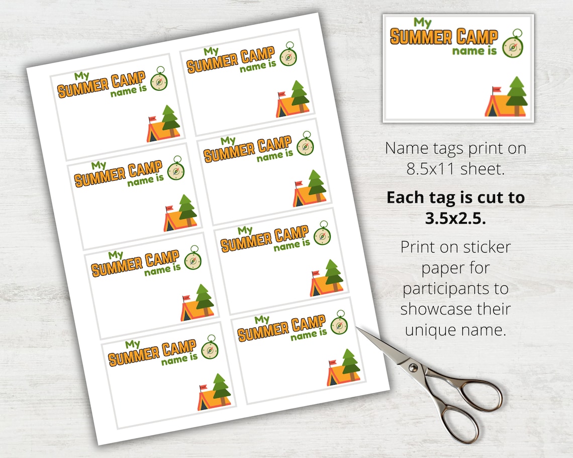 Summer Camp Name Game Printable, What's Your Summer Camp Name Game ...