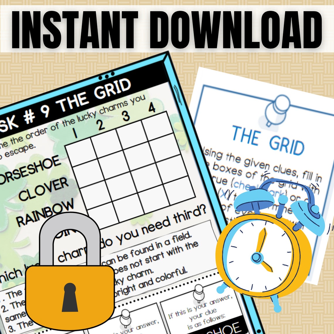 Printable Escape Room for Kids, St Patricks Day Escape Room Kit, Escape ...