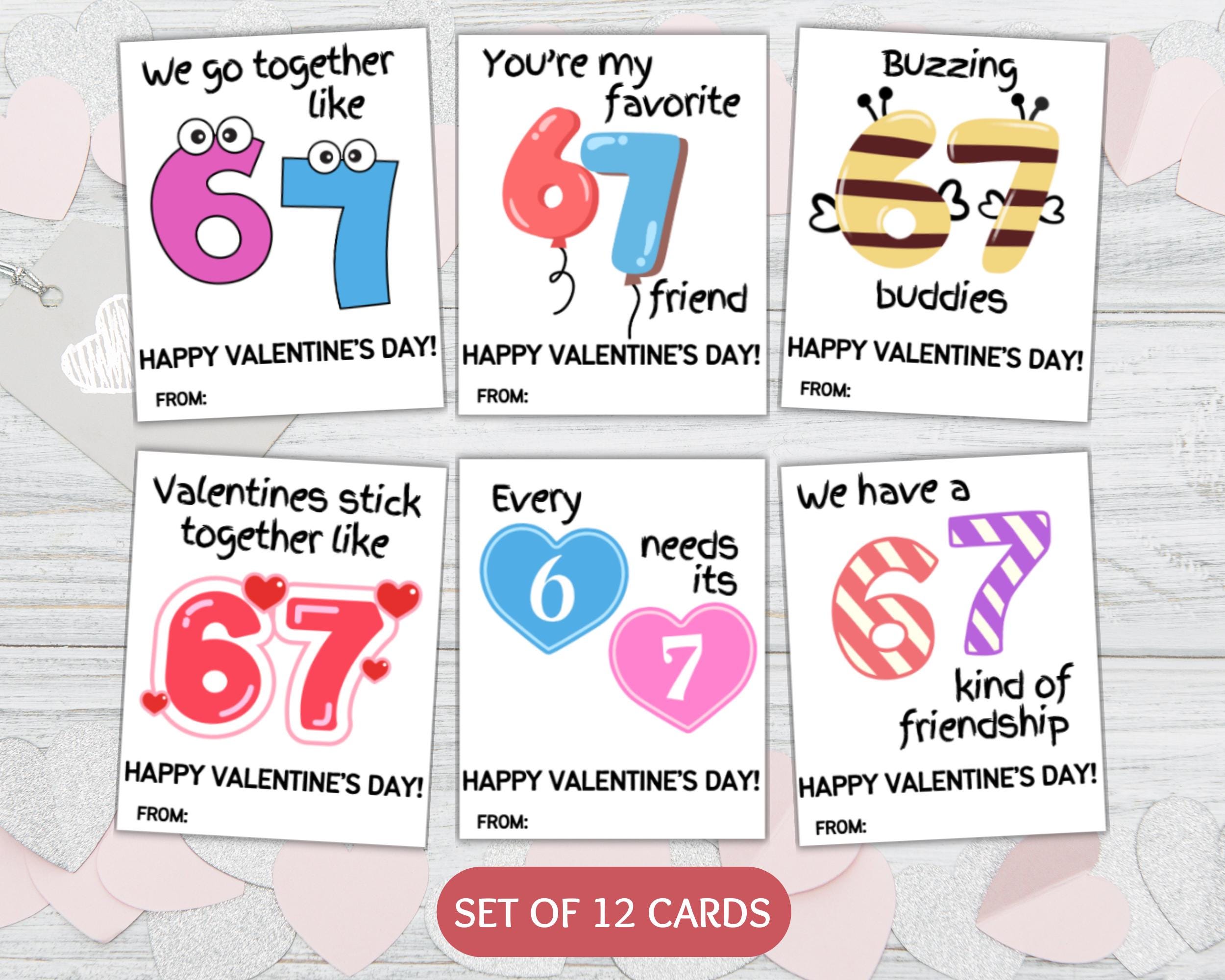 67 Valentine Cards, Funny Valentine Card, Classroom Valentines ...