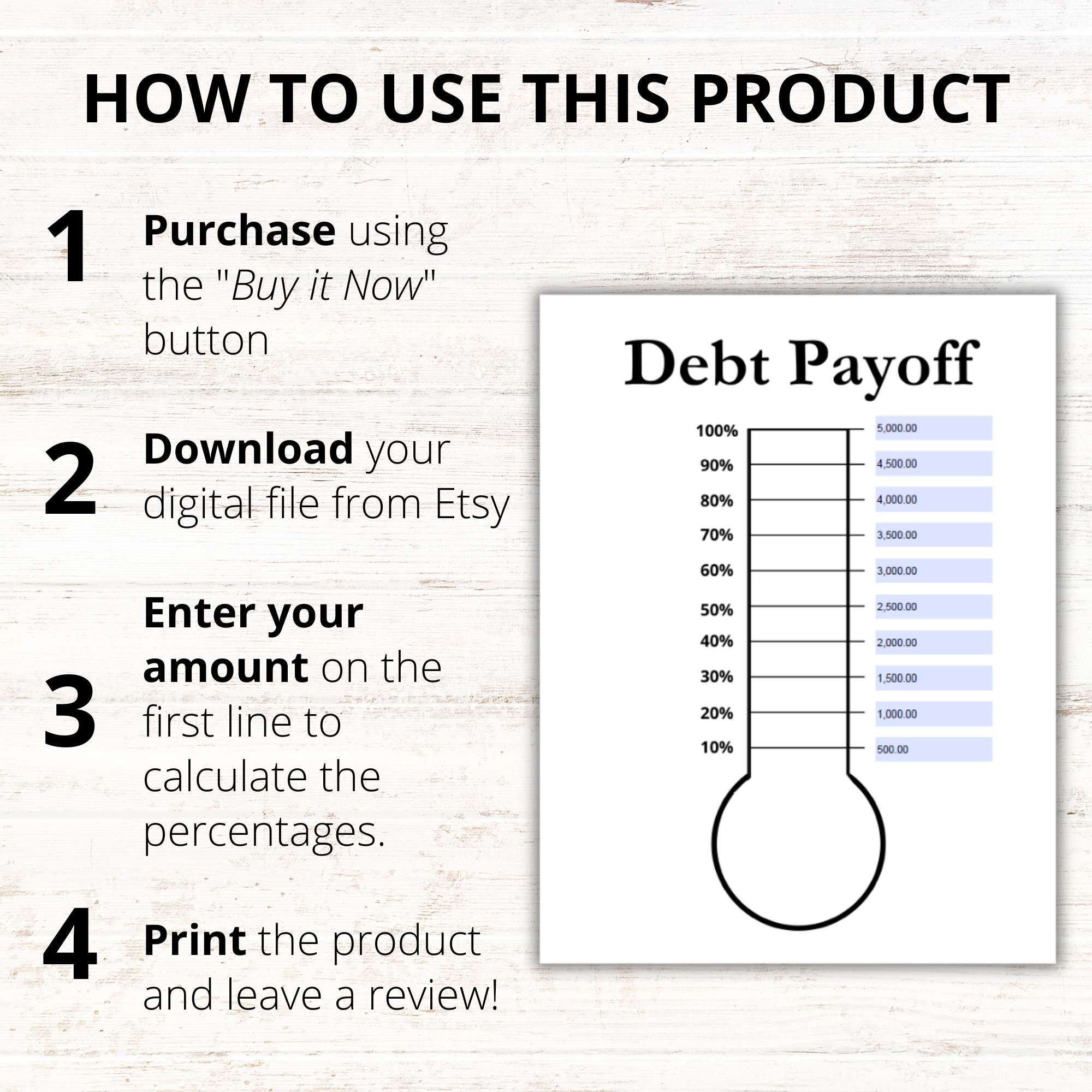 Debt Payoff Tracker, Debt Payment Tracker, Debt Tracker, Debt Payoff ...