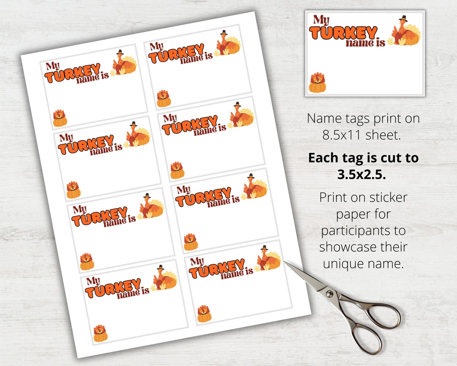 Turkey Name Game Printable, What's Your Turkey Name Game, Name ...