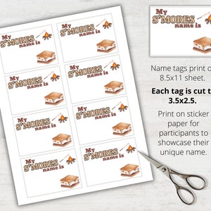 Smores Name Game Printable, What's Your Smores Name Game, Name ...
