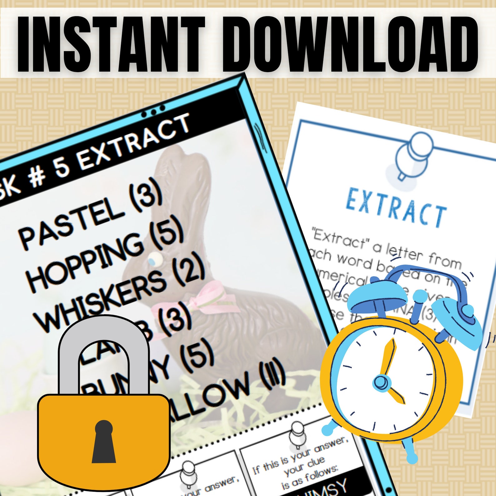 Easter Egg Escape Room for Kids, Printable Escape Room Kit, Escape Room ...