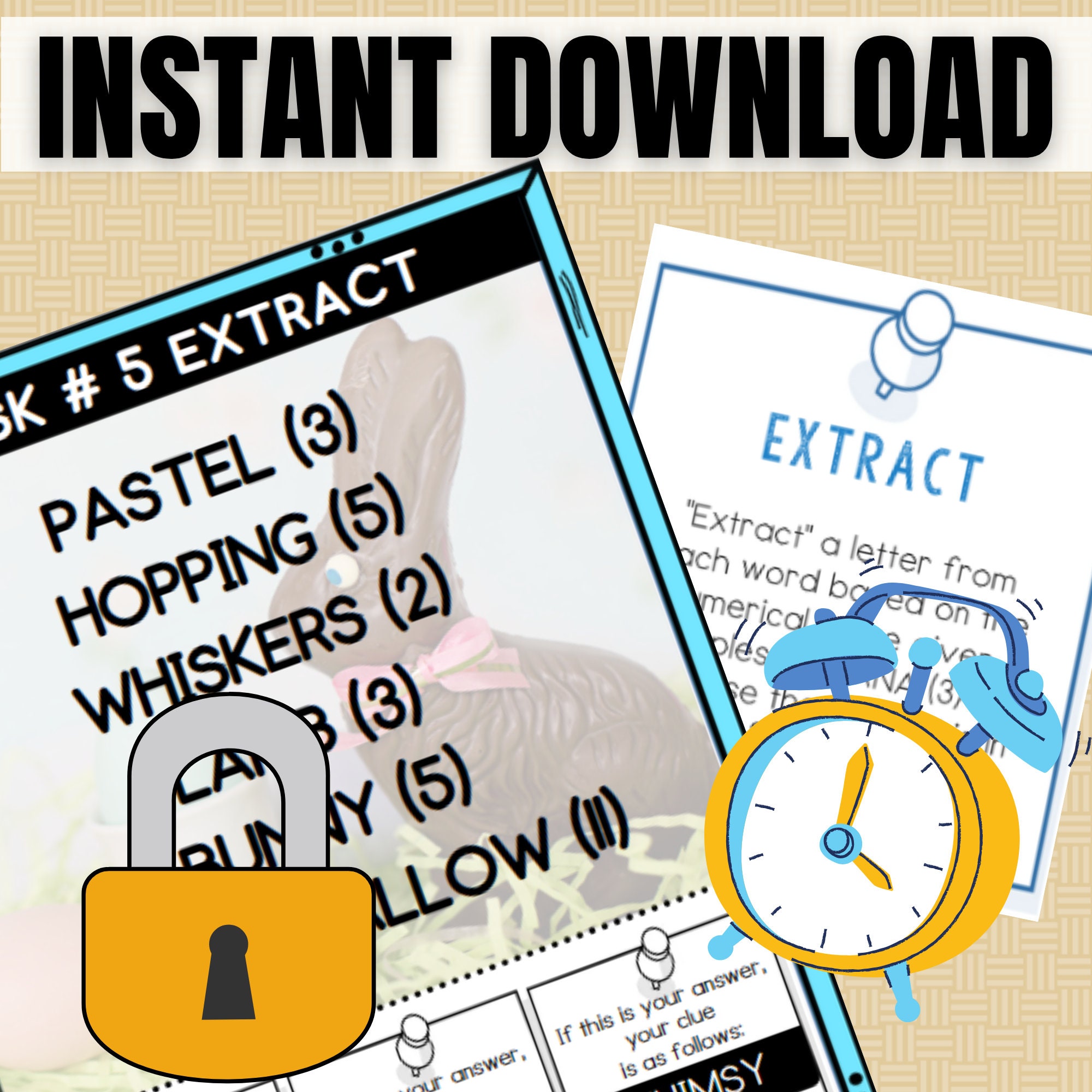 Easter Egg Escape Room for Kids, Printable Escape Room Kit, Escape Room ...