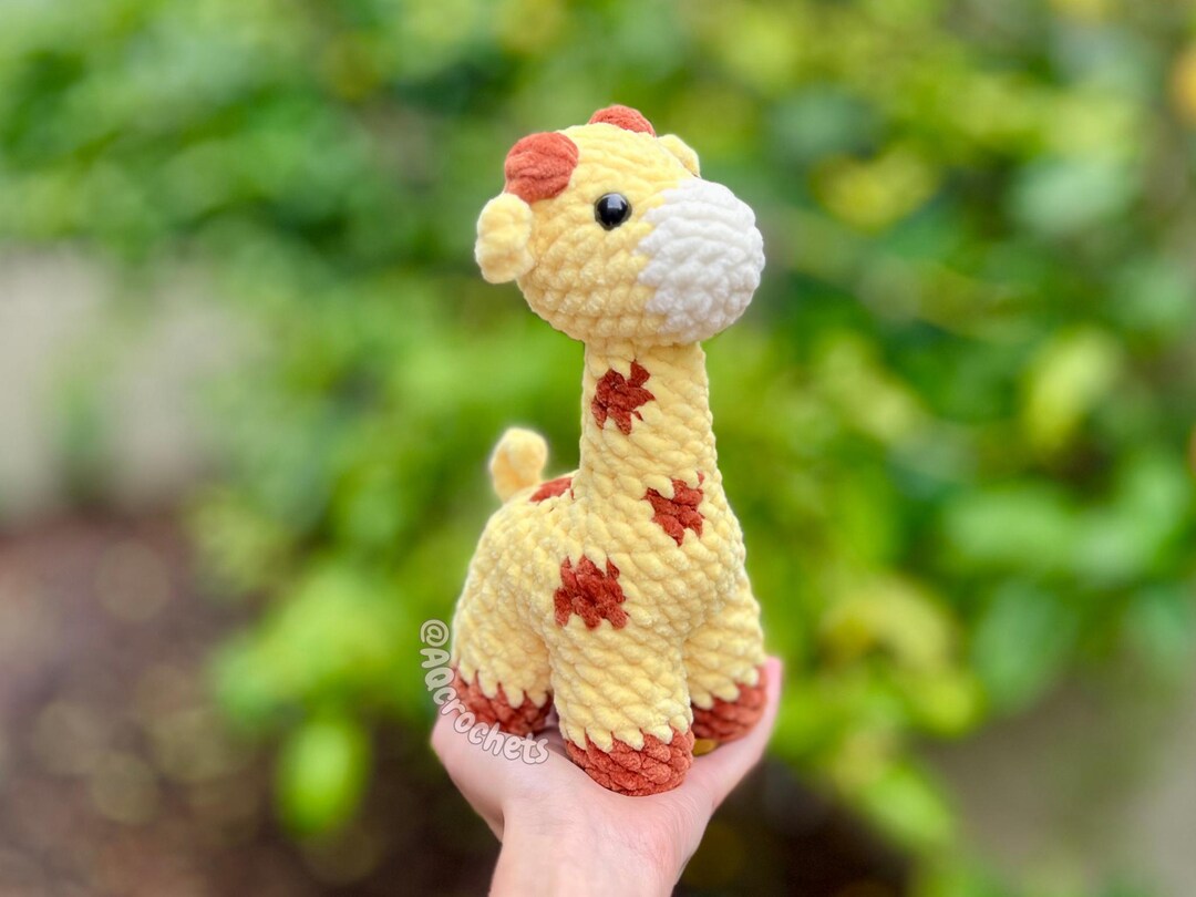 Handmade Giraffe Crochet Plush, Crochet Giraffe Stuffed Animal ...