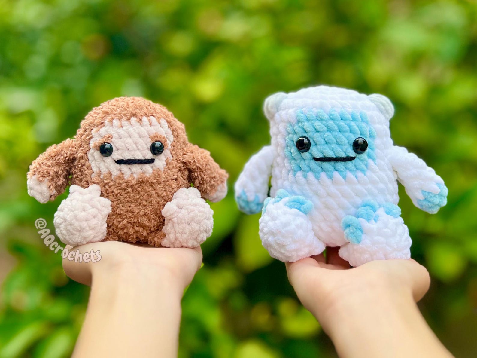 No Sew Yeti and Bigfoot Crochet Pattern (no Sew Crochet Pattern, Yeti ...