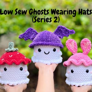 No/low Sew Ghosts Wearing Hats 13 in 1 PDF PATTERN BUNDLE (no Sew Ghost ...