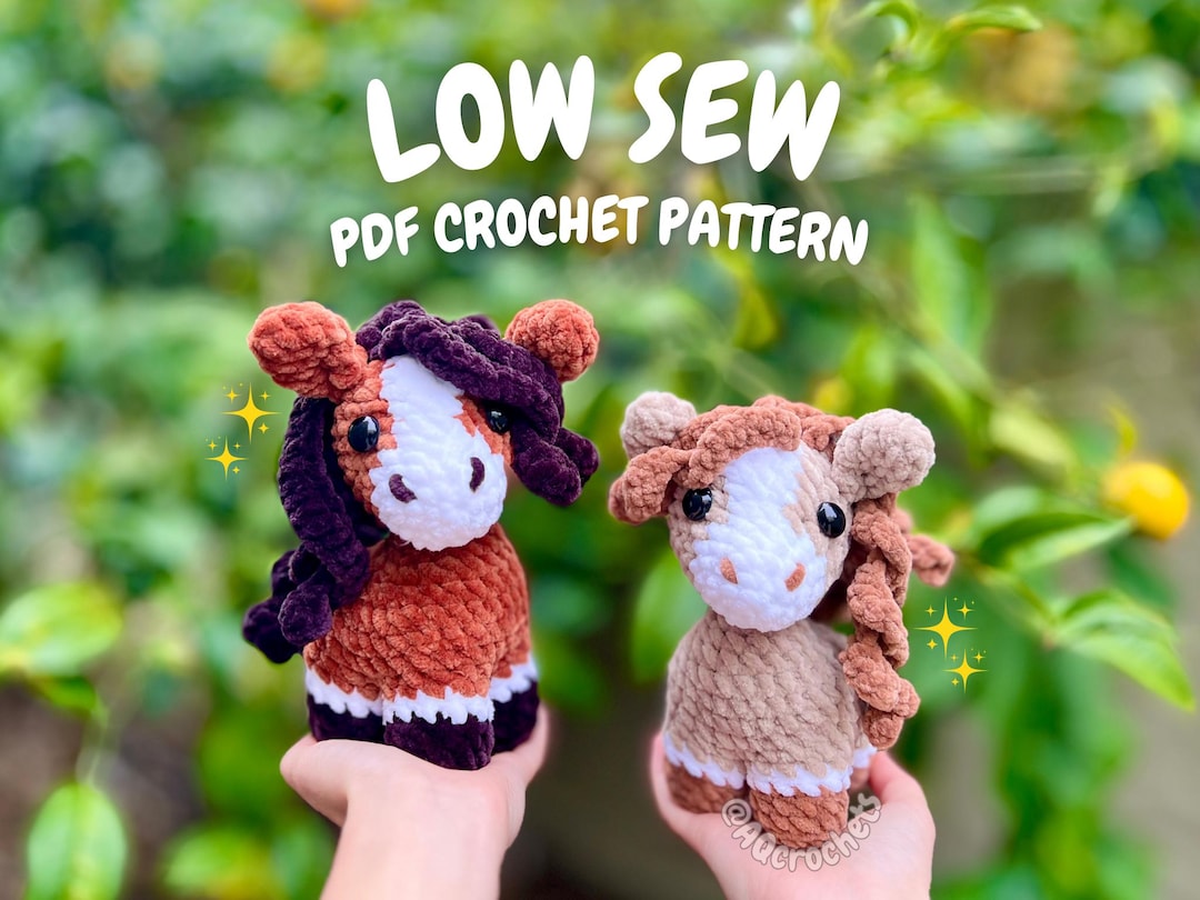 Standing Horse Crochet Pattern (low Sew Horse Crochet Pattern ...