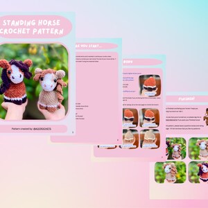Standing Horse Crochet Pattern (low Sew Horse Crochet Pattern ...
