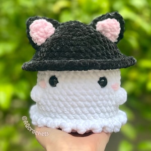 Low Sew Ghosts Wearing Hats 4 in 1 PDF PATTERN (ghost Crochet Pattern ...